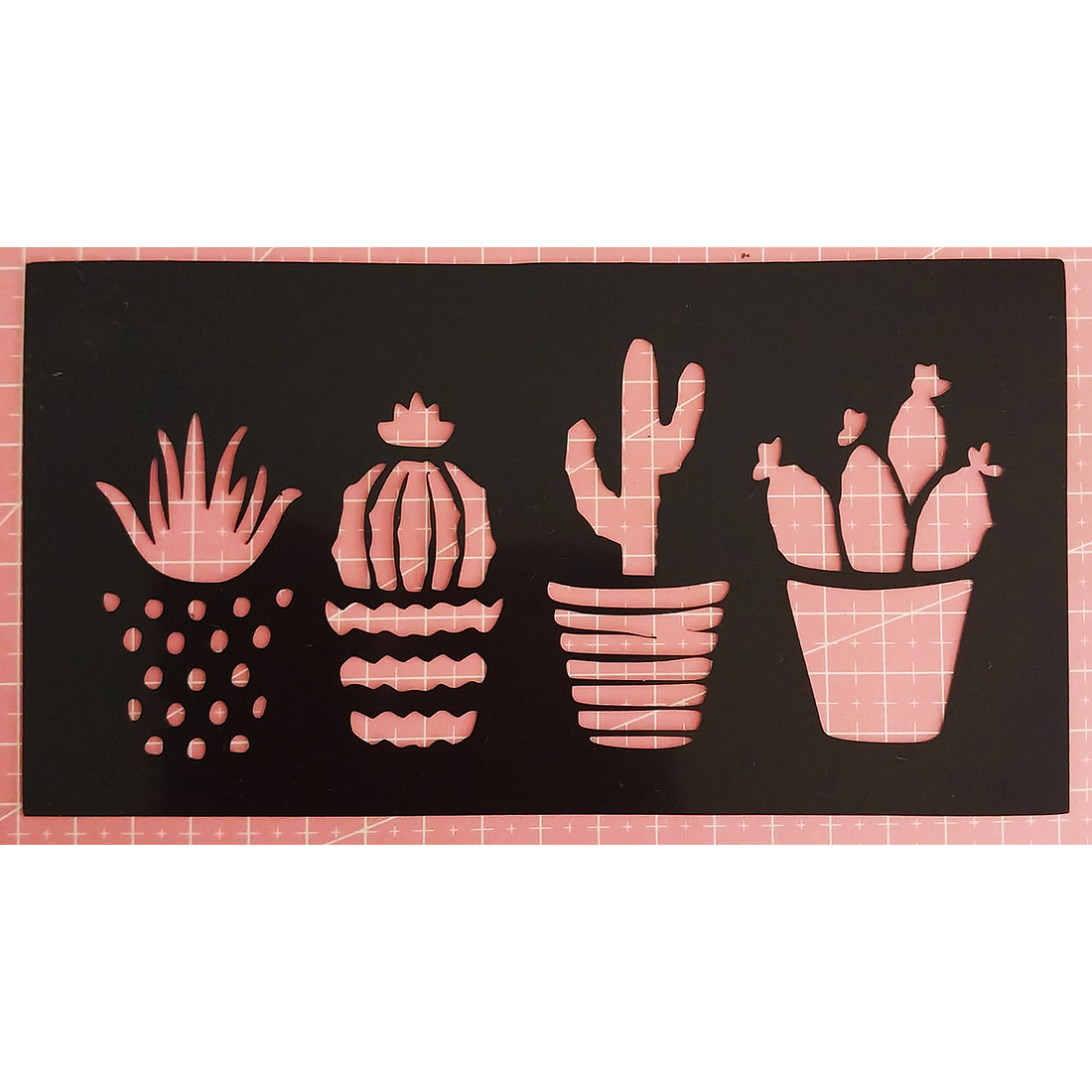 Stencil Cactus 18x9 cms (S189) – Taller Creaciones