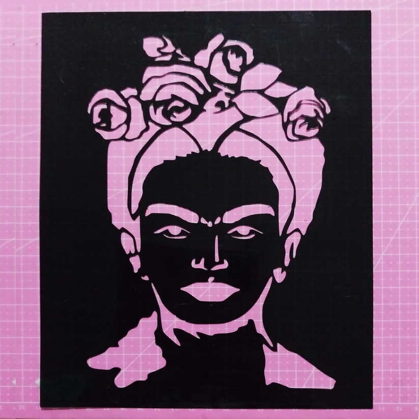 Stencil Frida Kahlo 19,5x24 cms (S196) – Taller Creaciones
